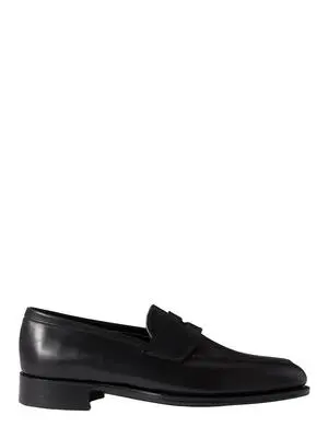 George Cleverley Bradley Ii Leather Penny Loafers - Black