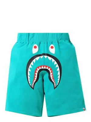 A BATHING APE Shark Wide Sweatshorts - Blue