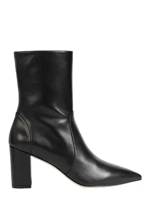 STUART WEITZMAN Linaria 75 Leather Ankle Boots - Black