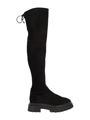 STUART WEITZMAN Bedfordland Stretch-suede Over-the-knee Boots - Black