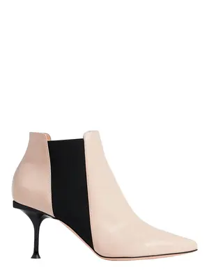 SERGIO ROSSI Sergio Rossi Leather Ankle Boots Blush
