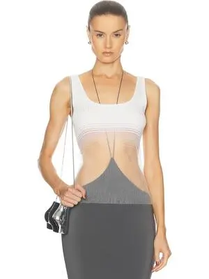 GRACE LING Evanescent Tank Top - Snow