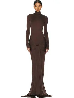 HELSA Helsa Slinky Jersey Sarong Maxi Dress