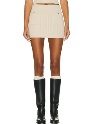 HELSA Gail Mini Skirt - Oyster