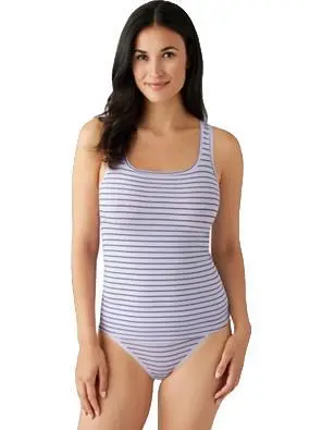 Wacoal Understated Cotton Tank Orchid Petal Stripe