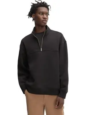 Everlane Retrack Fleece Half-zip - Black
