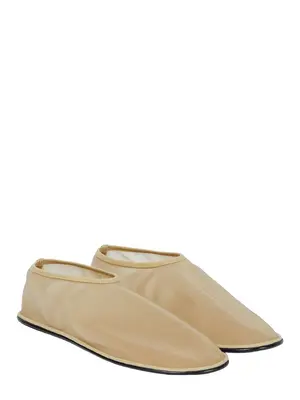 THE ROW Mesh Ballerina Flats - Beige