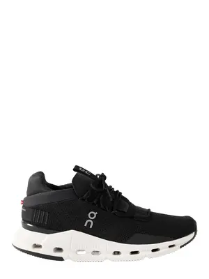On Cloudnova Felt-trimmed Mesh Sneakers Black-15