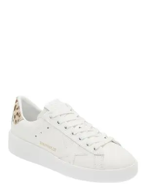 GOLDEN GOOSE Golden Goose Purestar Leather Sneakers White/leopard
