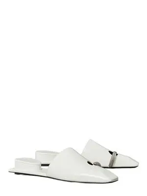 Tory Burch Pierced Mule - Bianco/silver