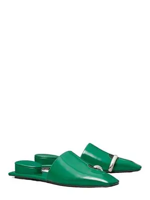 Tory Burch Pierced Mule - Grass / Silver