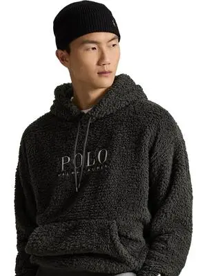 Ralph Lauren Logo Fleece Hoodie - Deep Grey