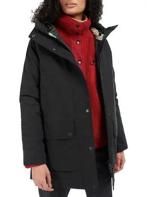Barbour Winter Beadnell Waterproof Jacket - Black/ancient