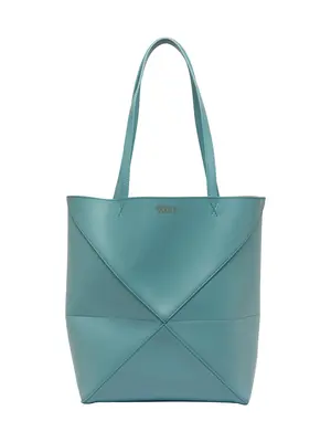 Loewe Puzzle Fold Tote Bag Blue