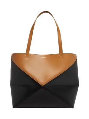 Loewe Puzzle Fold Tote Bag Warm_desert_black
