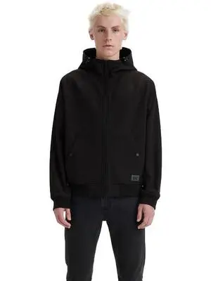 LEVI'S Soft Shell Hoodie Bomber Jacket - Black