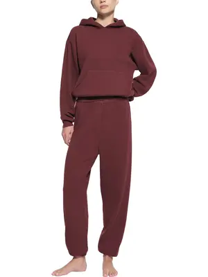 SKIMS SKIMS Cotton Fleece Classic Jogger Oxblood