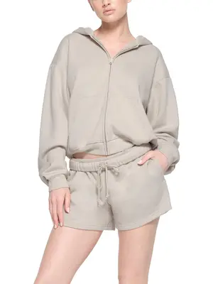 SKIMS Cotton Fleece Classic Short Stone