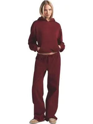 SKIMS Cotton Fleece Classic Hoodie - Merlot