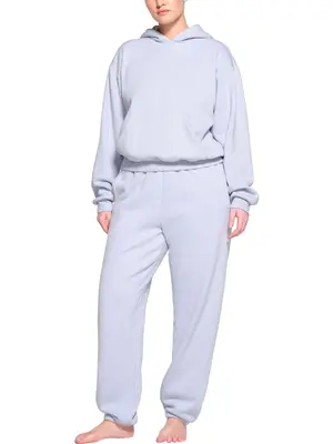 SKIMS Classic Cotton Fleece Hoodie Periwinkle