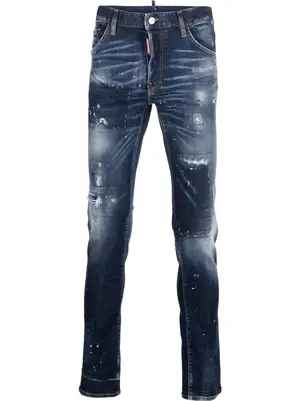 Dsquared2 Mid-rise Skinny Jeans - Blue