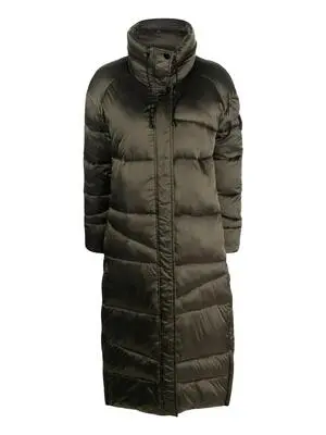 Pinko Long Puffer Coat - Green