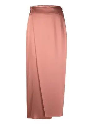 Nanushka Racha Wrap Skirt - Brown