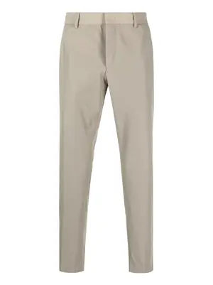 PT TORINO Mid-rise Tapered Trousers - Neutrals