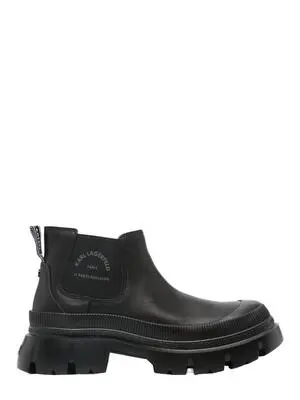 Karl Lagerfeld Trekka Max Ankle Boots - Black