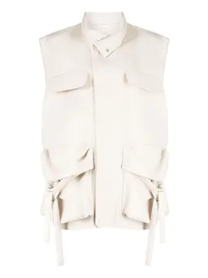 JNBY Multiple-pocket Wool Vest - Neutrals