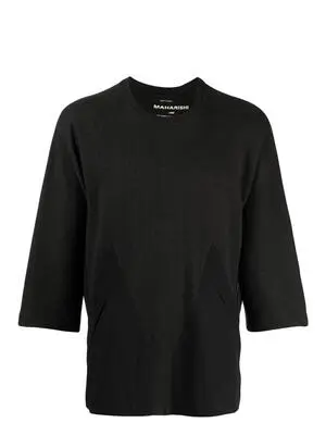 MAHARISHI Crew-neck Knitted T-shirt - Black