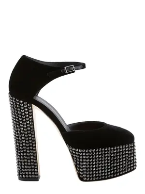 GIUSEPPE ZANOTTI 150mm Bebe Strass Pumps - Black