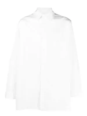 Yohji Yamamoto Long-sleeve Cotton Shirt - White