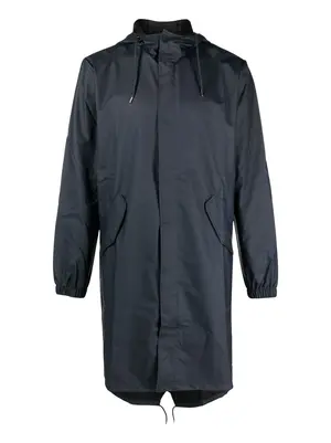 Rains Zip-up Hooded Raincoat - Blue
