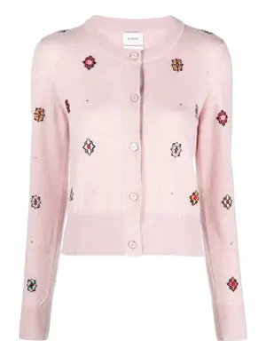 BARRIE Barrie Intarsia-knit Round-neck Cardigan