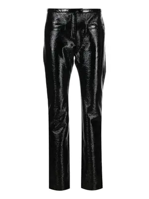 COURREGES Tube Vinyl Trousers - Black