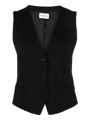 P.a.r.o.s.h V-neck Waistcoat - Black