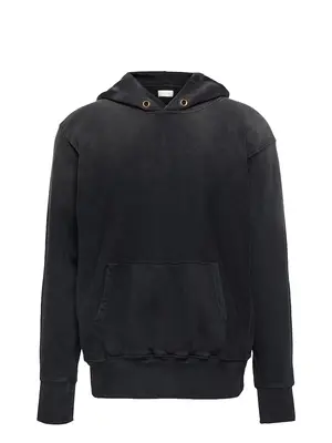 LES TIEN Cotton Jersey Hoodie - Black