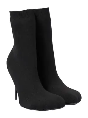 Balenciaga Anatomic Sock Ankle Boots - Black