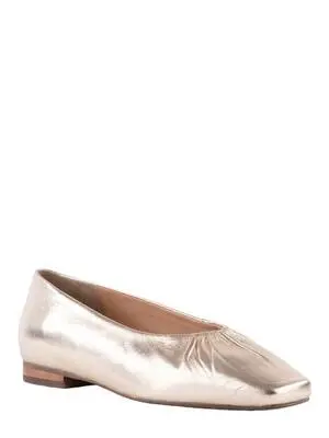 Seychelles Square Toe Ballet Flat - Platiunum