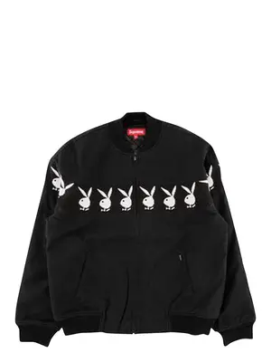 Supreme Playboy Crew Jacket - Black