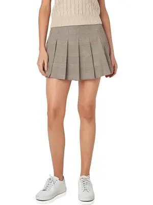 English Factory English Factory Pleated Check Skort Tan