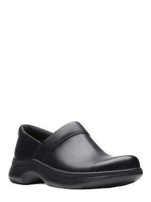 Clarks Pro Gem Clog - Black Leather