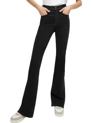 Veronica Beard Beverly Flare Jeans - Washed Onyx
