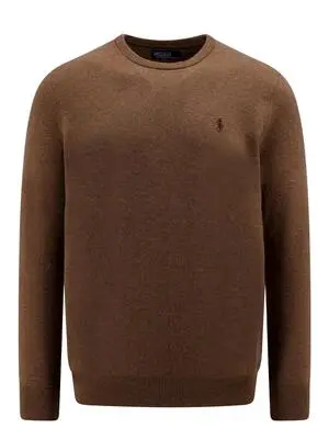 Polo Ralph Lauren Responsible Wool Sweater With Embroidered Logo - Brown