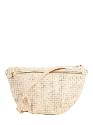 Clare V. Grande Fanny - Cream Woven Checker