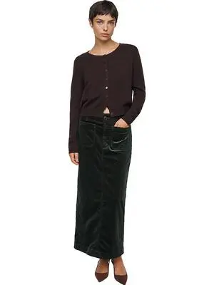 Maeve The Colette Corduroy Maxi Skirt - Pine