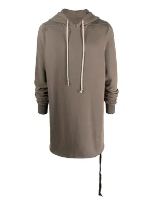 Rick Owens Cut-out Drawstring Hoodie - Brown