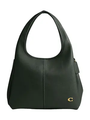 COACH Lana Shoulder Bag Brass/amazon Green