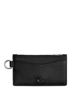 COACH Zip Card Case - Black